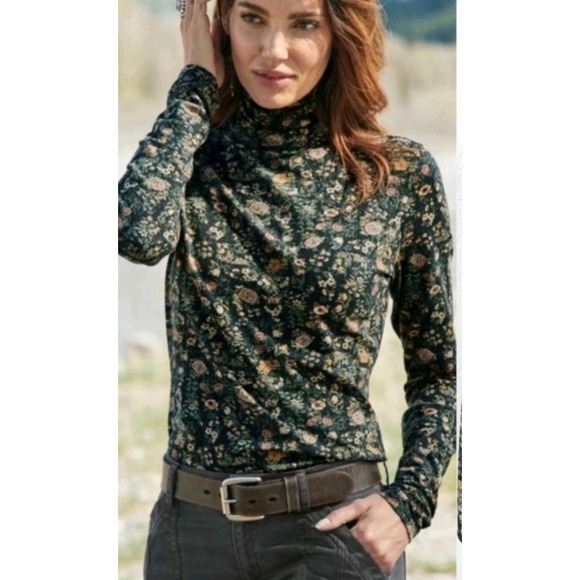 Peruvian Connection | Tops | Peruvian Connection Alpine Flower Pima ...